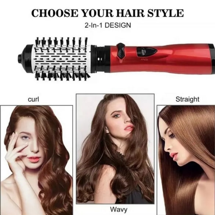 360° Rotating 3-in-1 Hot Air Brush Styler – Beirut Mega Store